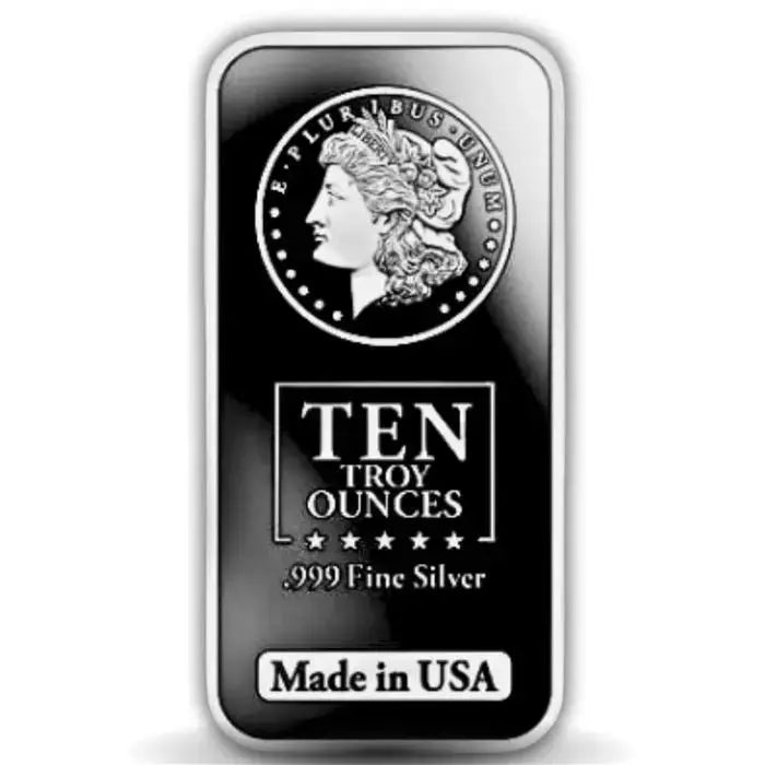 10 oz Morgan Silver Bar .999 Fine - Anchor Bullion